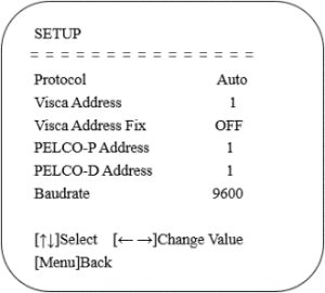 How to set VISCA/Pelco-D/Pelco-P protocol at PTZ controller and PTZ ...