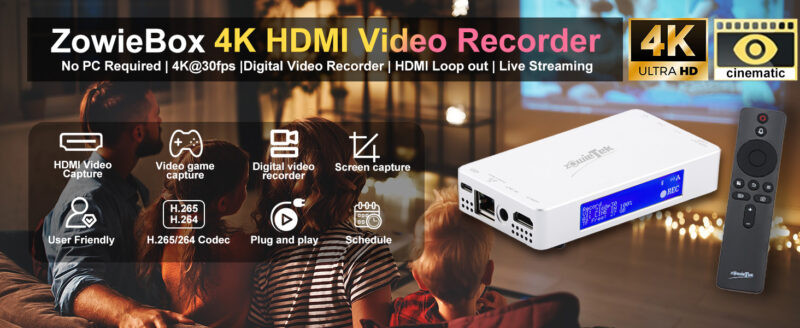 Zowietek 4K HDMI Video Recorder